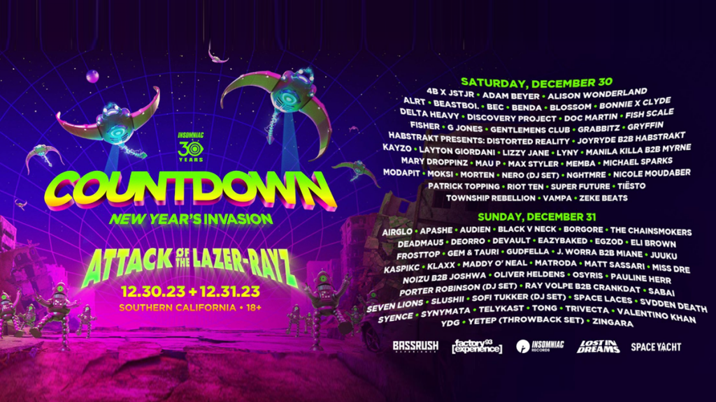Countdown New Year’s Eve 2023 @ NOS Event Center (18+) – Rave Meetup