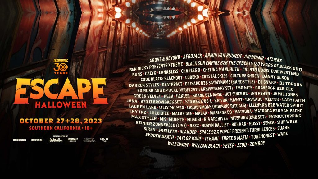 Escape Halloween 2023 @ NOS Event Center (18+) – Rave Meetup