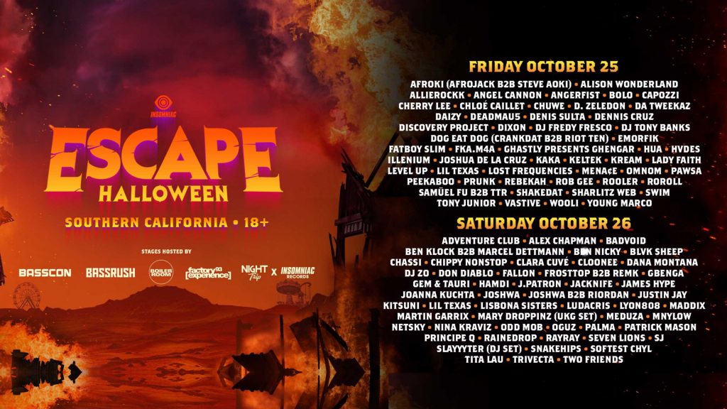 Escape Halloween 2024 @ NOS Event Center (18+) – Rave Meetup