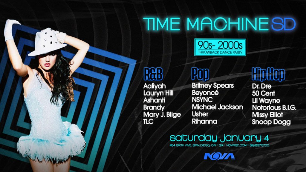 Time Machine: 90s & 2000s Throwback Dance Party @ Nova SD (21+) – Rave ...