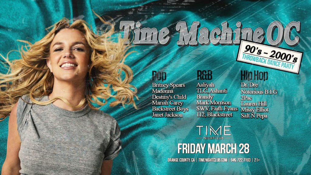 Time Machine: 90s & 2000s Throwback Dance Party @ Time Nightclub (21 ...