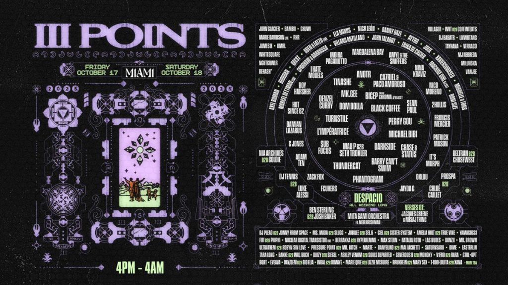 III Points Music Festival 2025 @ Mana Wynwood (All Ages) – Rave Meetup
