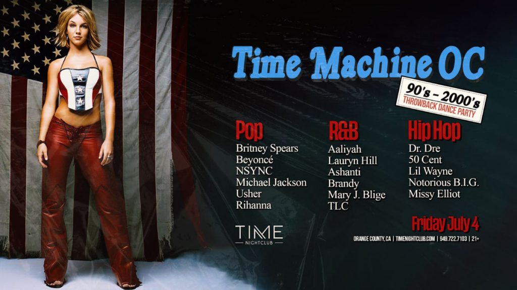 Time Machine: 90s & 2000s Throwback Dance Party @ Time Nightclub (21+) – Rave Meetup