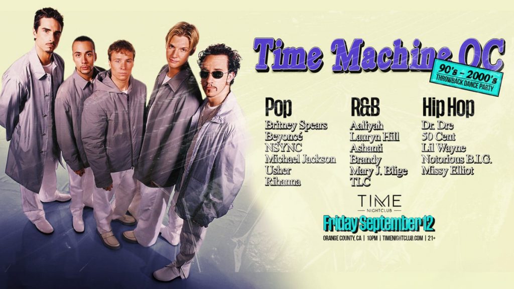 Time Machine: 90s & 2000s Throwback Dance Party @ Time Nightclub (21 ...