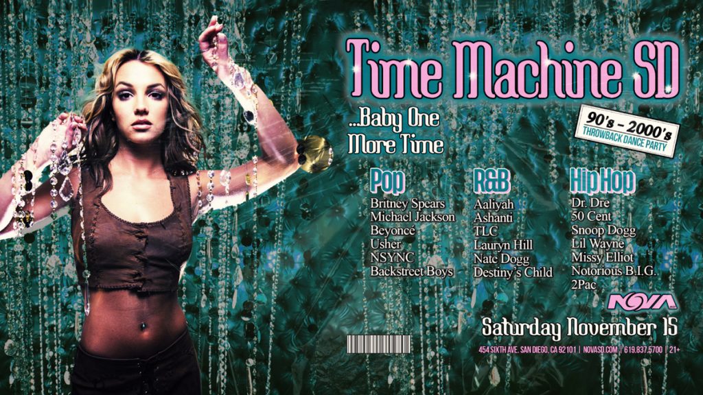 Time Machine: 90s & 2000s Throwback Dance Party @ Nova SD (21+) – Rave ...